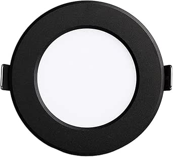 MAXTED LED Recessed Black 7W Modern Round High Color Rendering LED ...