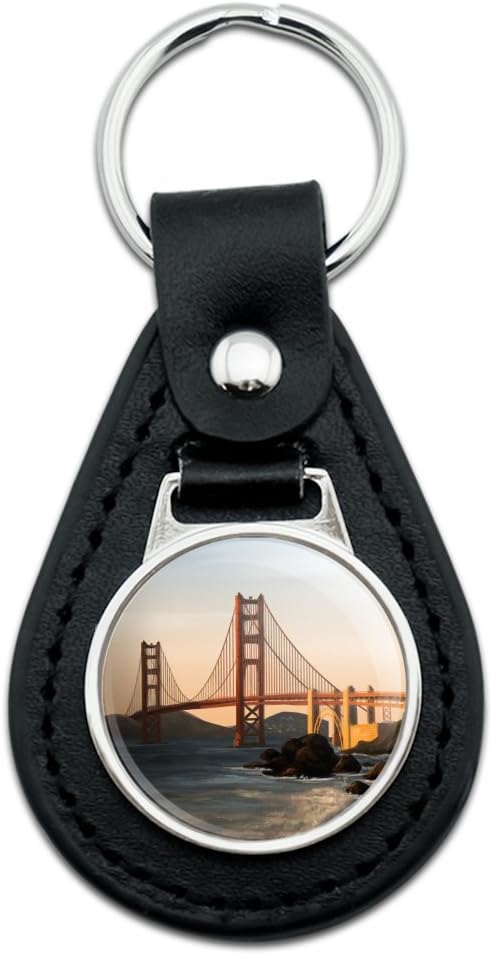 Amazon.com: GRAPHICS & MORE Black Leather Golden Gate Bridge San ...