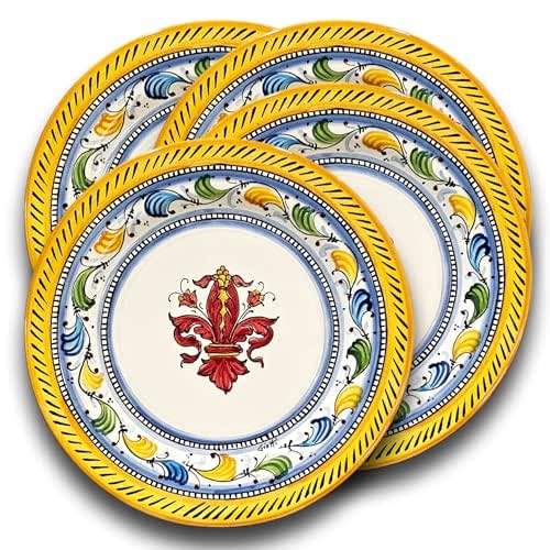Amazon.com: Italian Ceramic dinnerware set - Hand Painted kitchen ...