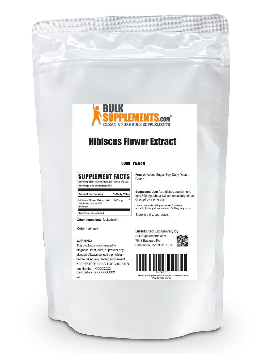 Buy BulkSupplements.com Hibiscus Flower Extract Powder - Hibiscus ...