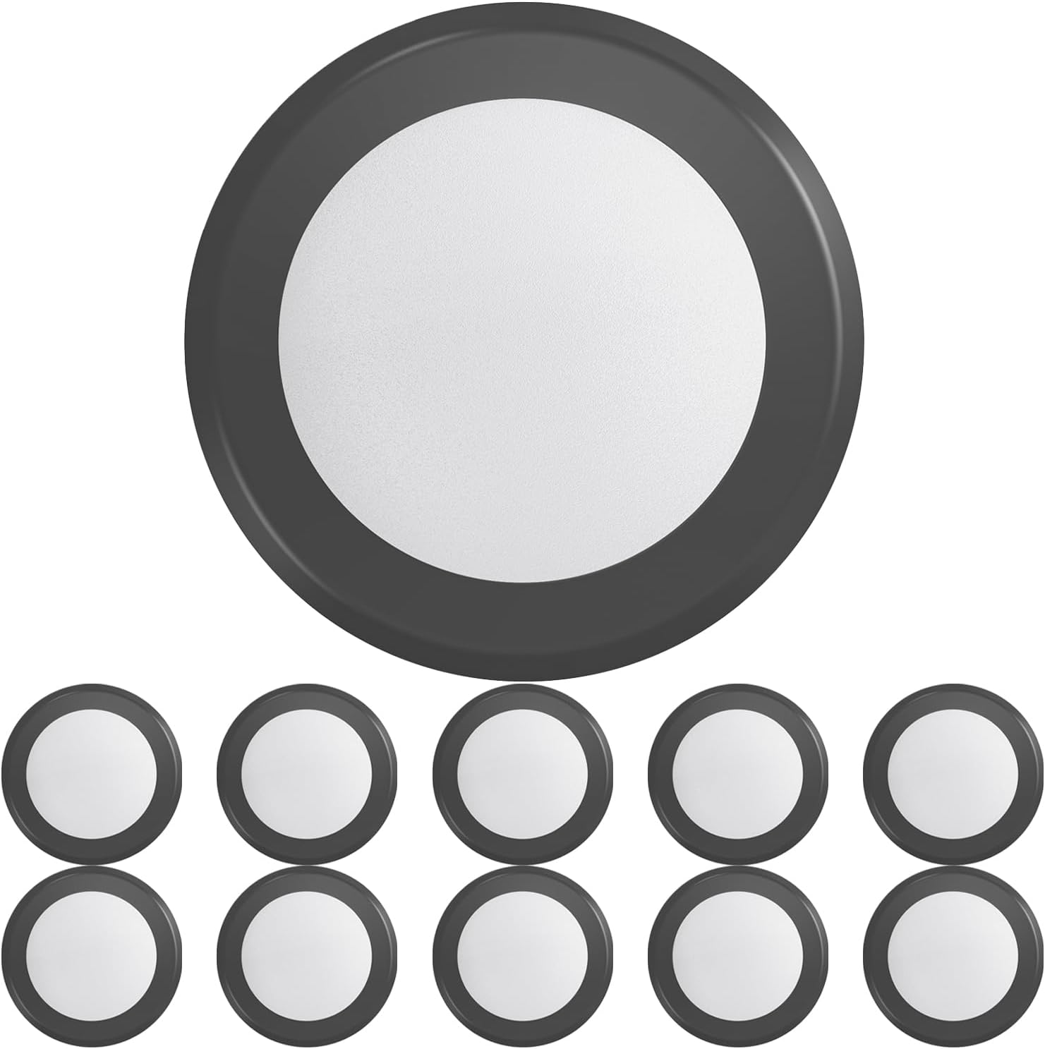 Sunco 10 Pack Black 5/6" LED Disk Lights Flush Mount Ceiling Fixture ...