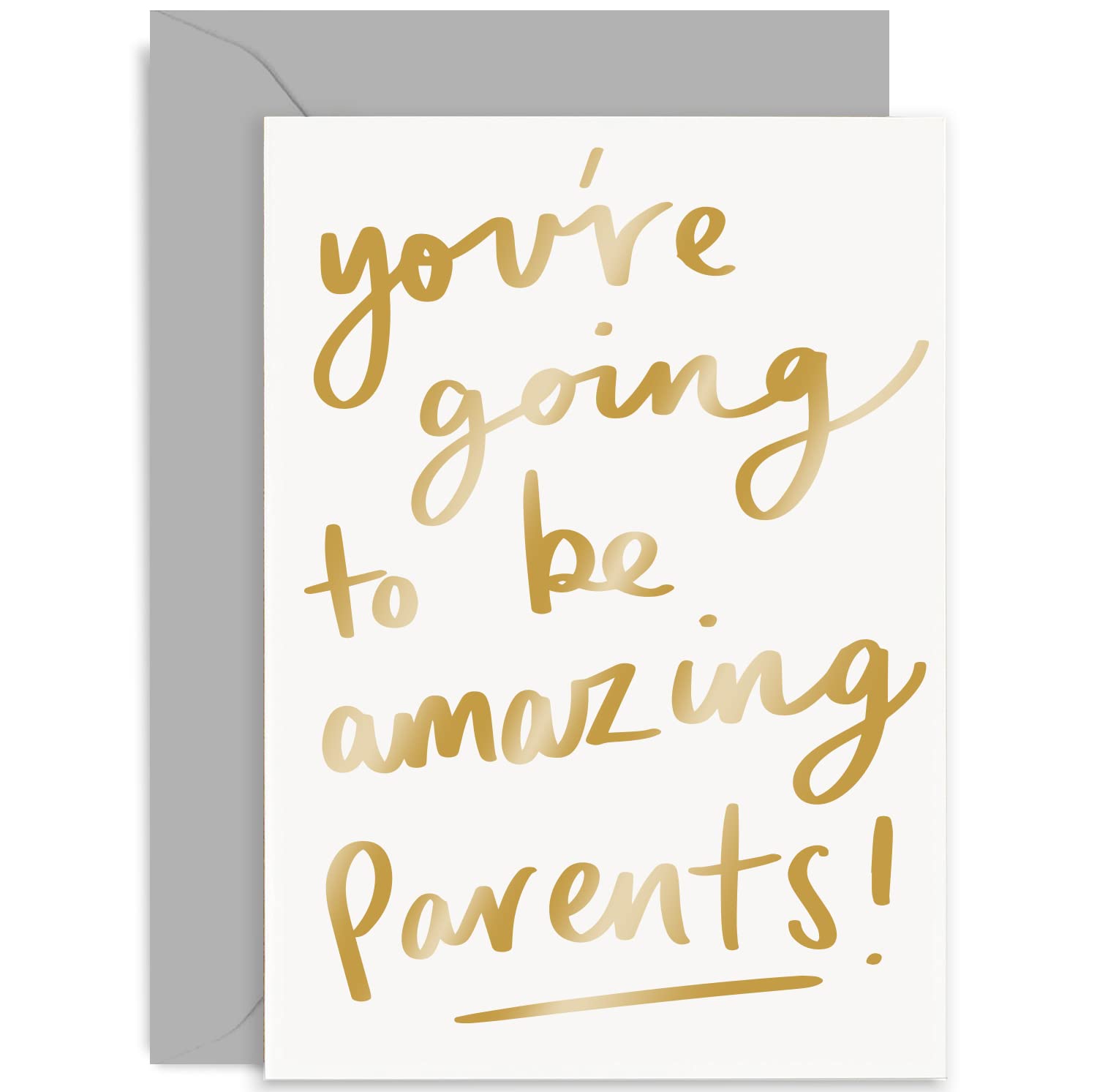Amazon.com : Old English Co. Amazing Parents To Be Card - Baby ...