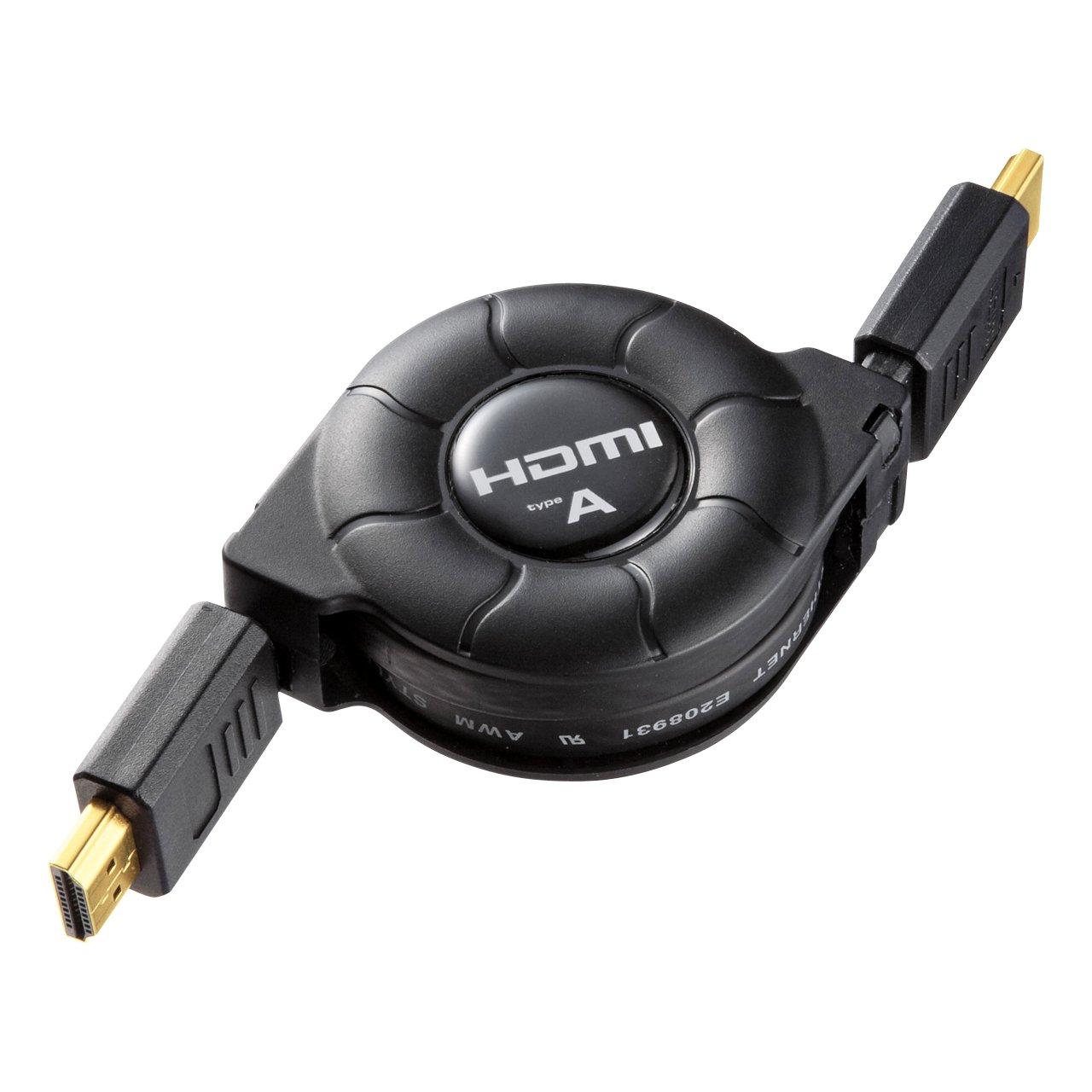 Amazon.com: SANWA SUPPLY HDMI Roll Needle Cable 1.2 m Black KM – Hd20 ...