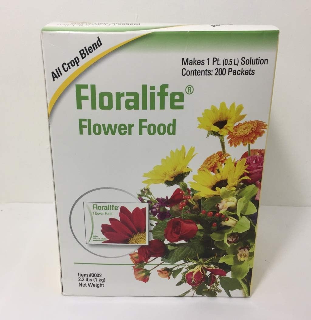 Amazon.com: Floralife Flower Food 300, 1pt/.5L Packet, 200 box, 1,200 ...