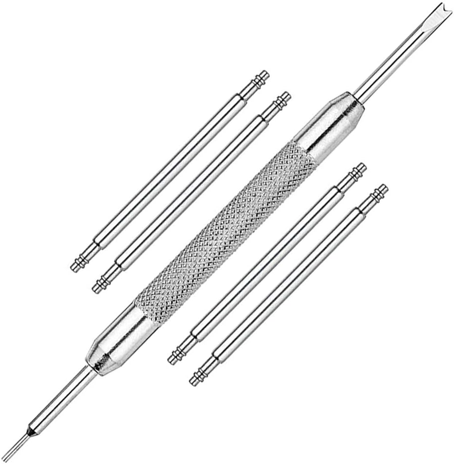 2 Stainless Steel Watch Strap Spring Bars 33mm Pins Lugs Links : Amazon ...