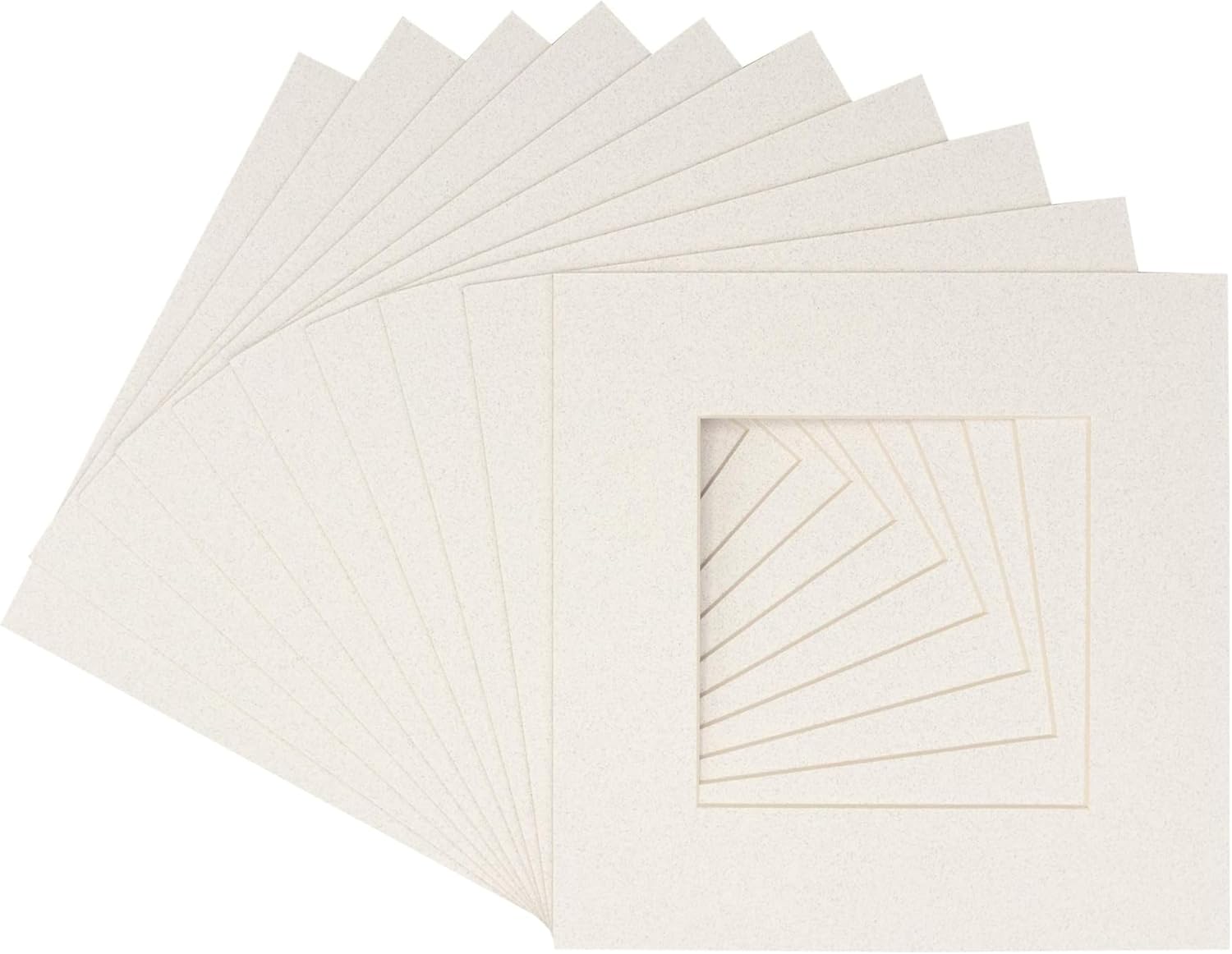 Amazon.com: 6x6 Mat Bevel Cut for 3x3 Photos - Precut Oyster Shell ...