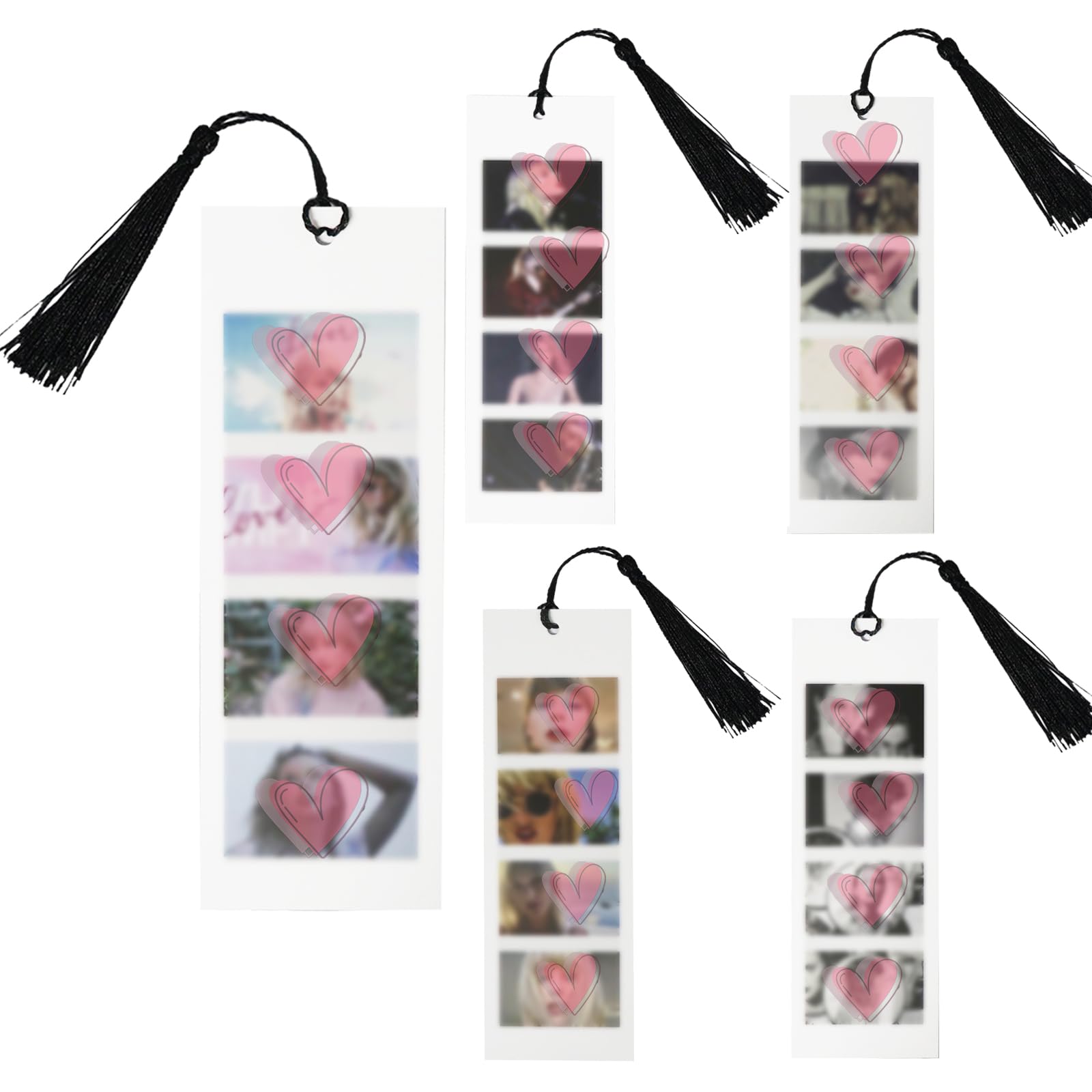 Taylor Swift 5 Pcs Cute Bookmarks with Tassels, TAY Inspired Merch ...