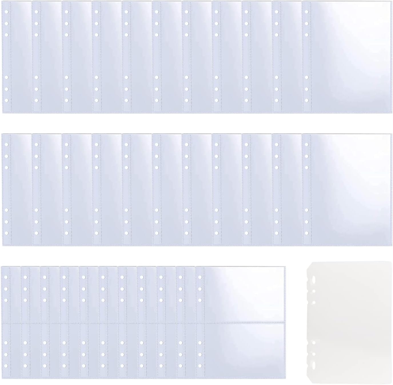 LAKSOL 30 Pezzi Buste Trasparenti per Foto, Binder Sleeves A5 Raccoglitori Buste Plastica Pocket ...