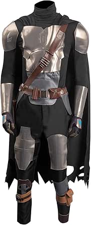 Amazon.com: Taeyue Din Djarin Costume Adult Armor Flight Suit Djarin Cosplay Superhero Cape ...