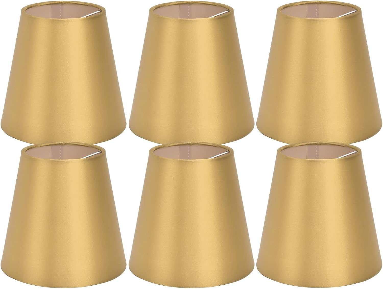 Set of 6 Clip On Lampshades for Chandelier Small Rustic Lampshades that ...