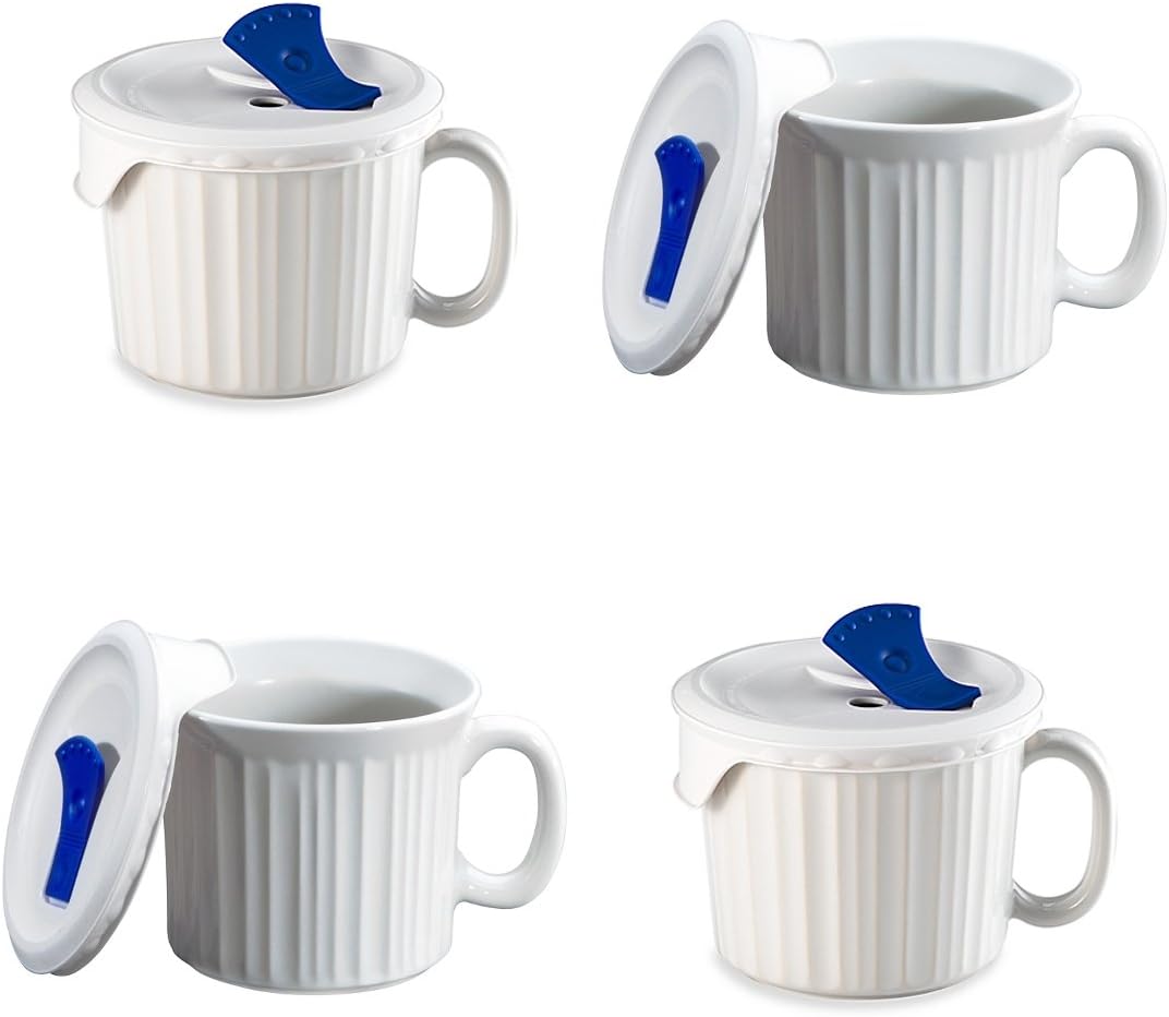 Amazon.com | Corningware 20-Ounce Oven Safe Meal Mug with Vented Lid ...