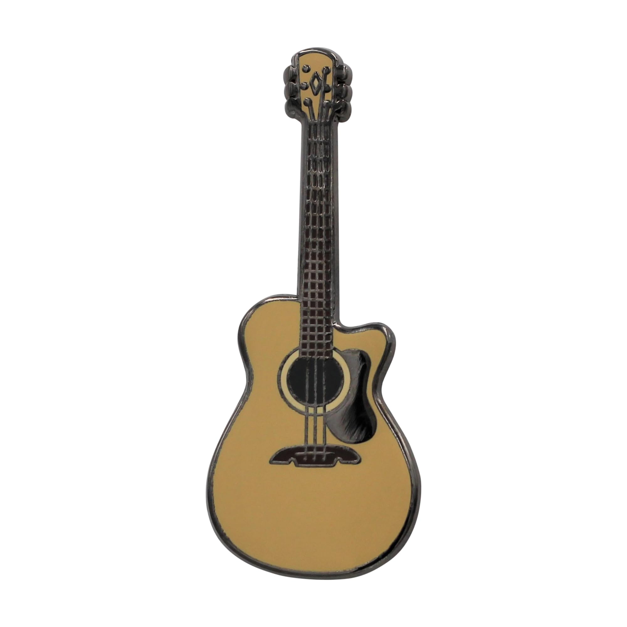 Amazon.com: Real Sic Guitar Enamel Lapel Pin – Musical Instrument ...