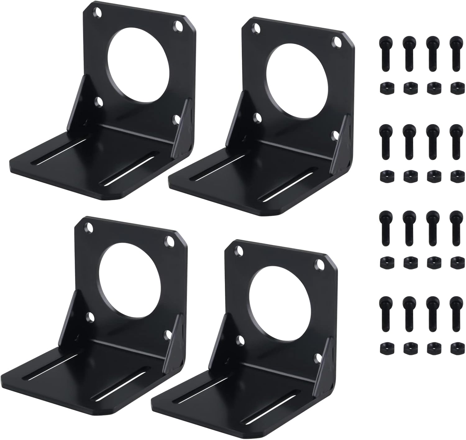 CNCYEAH Nema 23 4PCS Stepper Motor Steel Mounting Bracket with 16 ...