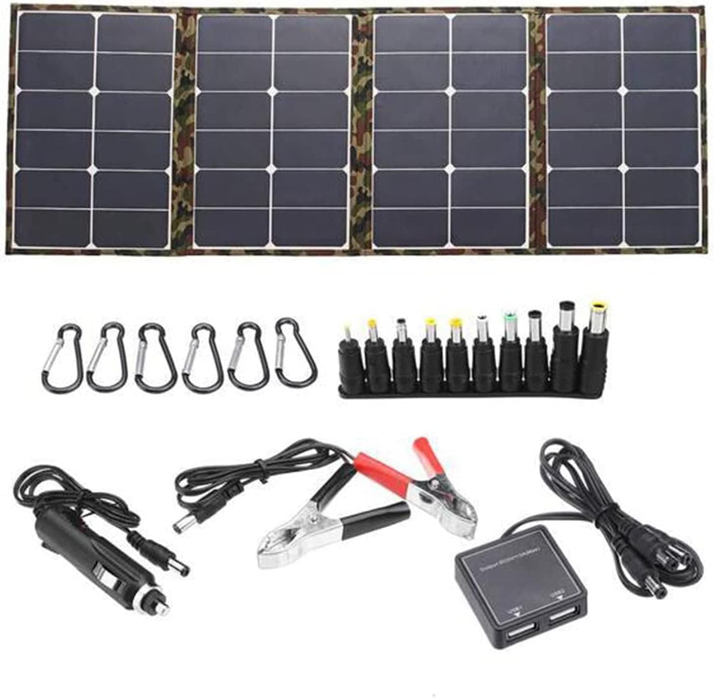 Amazon.com: 80W 12V Foldable Solar Panel, Portable Solar Panels Power ...