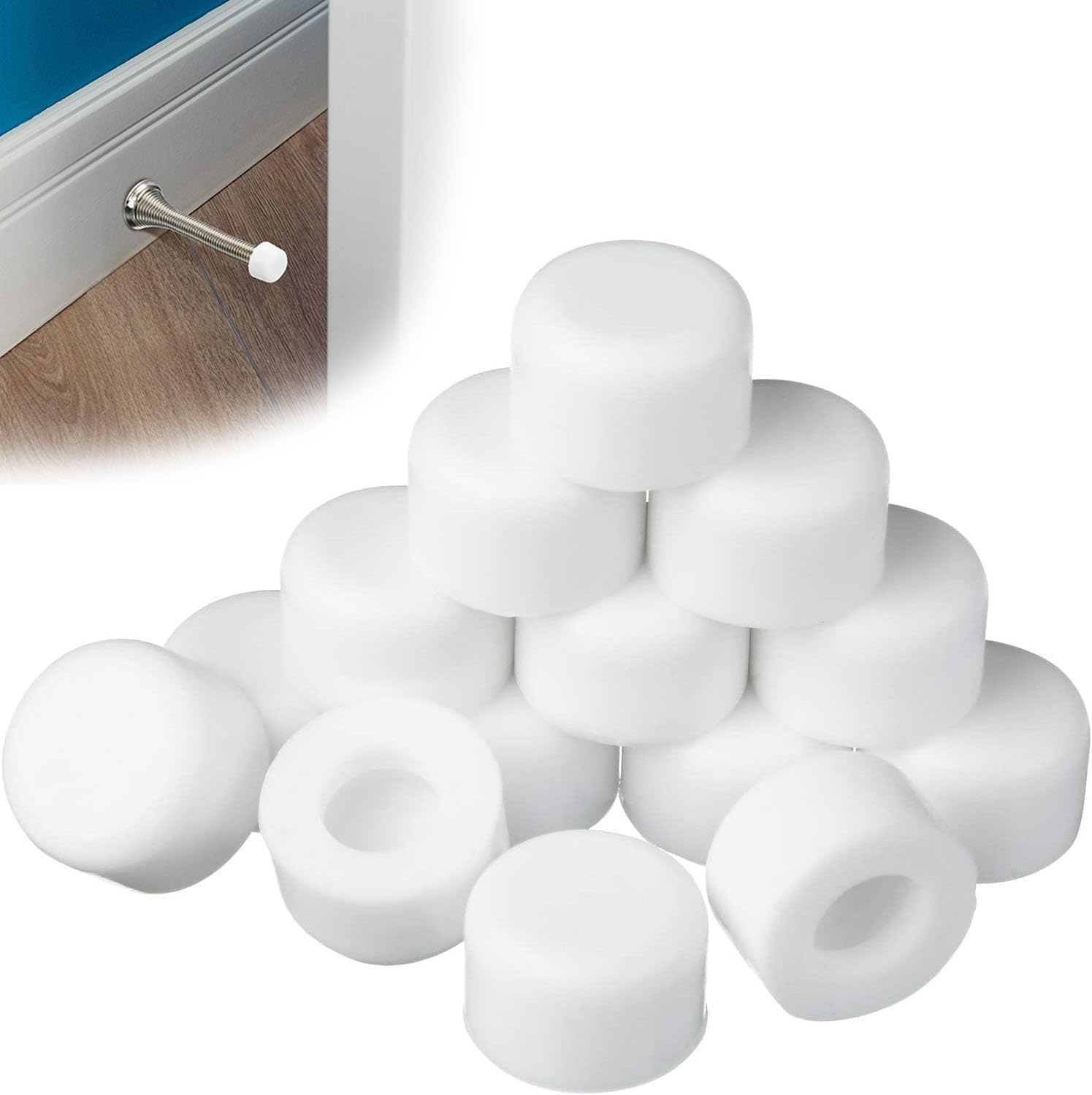 Amazon.com: Zonon 30 Pieces Rubber Door Stop Bumper Tips Replacement ...