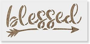 Blessed Arrow Stencil Template for Walls and Crafts - Reusable Stencils ...