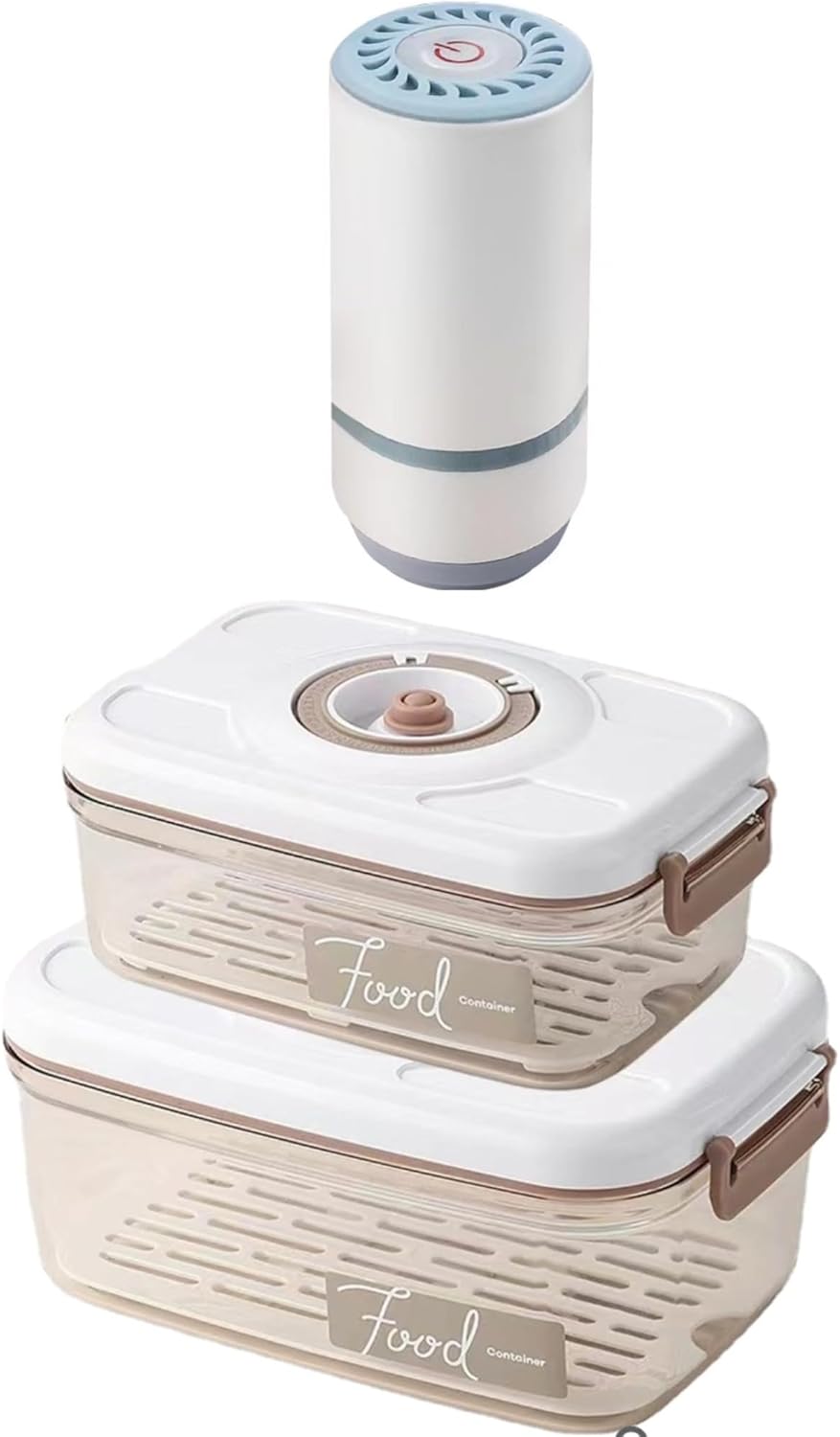 Amazon.com: TEKNIS Food Vacuum Sealing Canisters Press Type Grains and ...