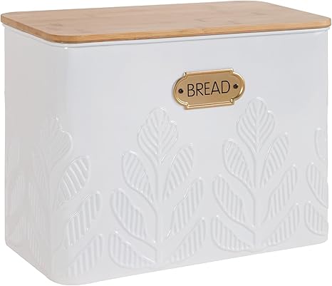 Amazon.com: NIKKY HOME Extra Large Space Saving Farmhouse White Bread ...