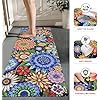 Amazon.com: Likiyol Boho Kitchen Rugs, Boho Floral Anti Fatigue Kitchen ...