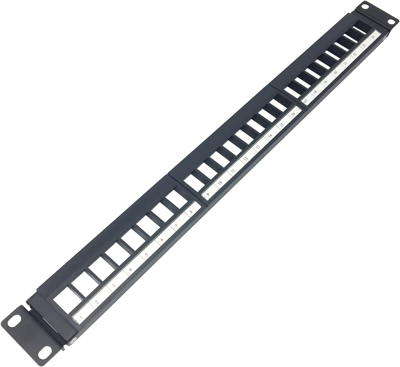 Amazon.com: QiaoYoubang 1U Hinged 24 Port Blank Keystone Patch Panel ...