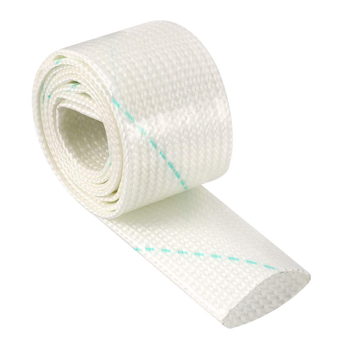 uxcell Insulation Braided Sleeve, 3.3Ft-25mm Polyethylene Resin ...