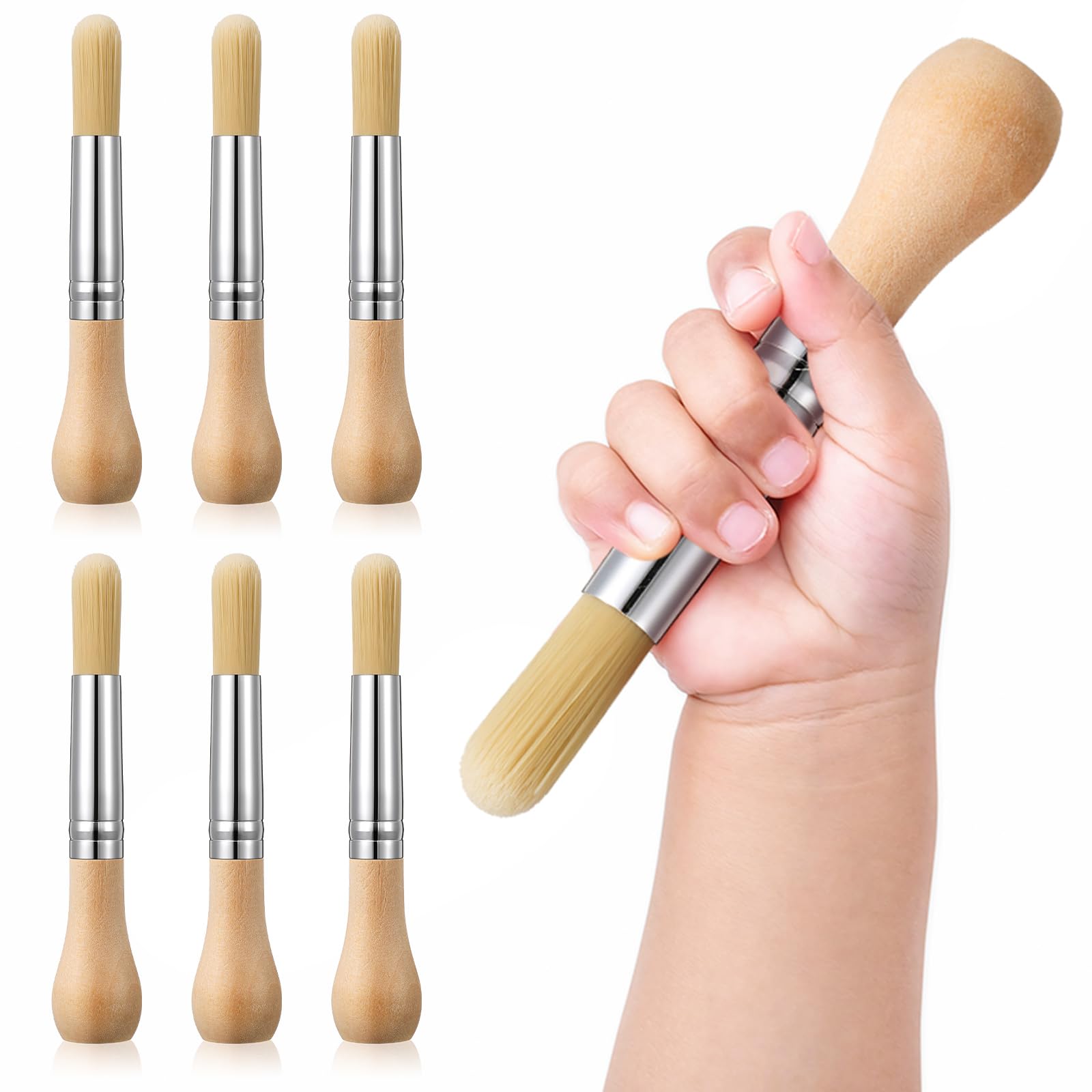 Amazon.com: Sinload 6 Pcs Watercolor Paint Brushes for Kid Baby Toddler ...