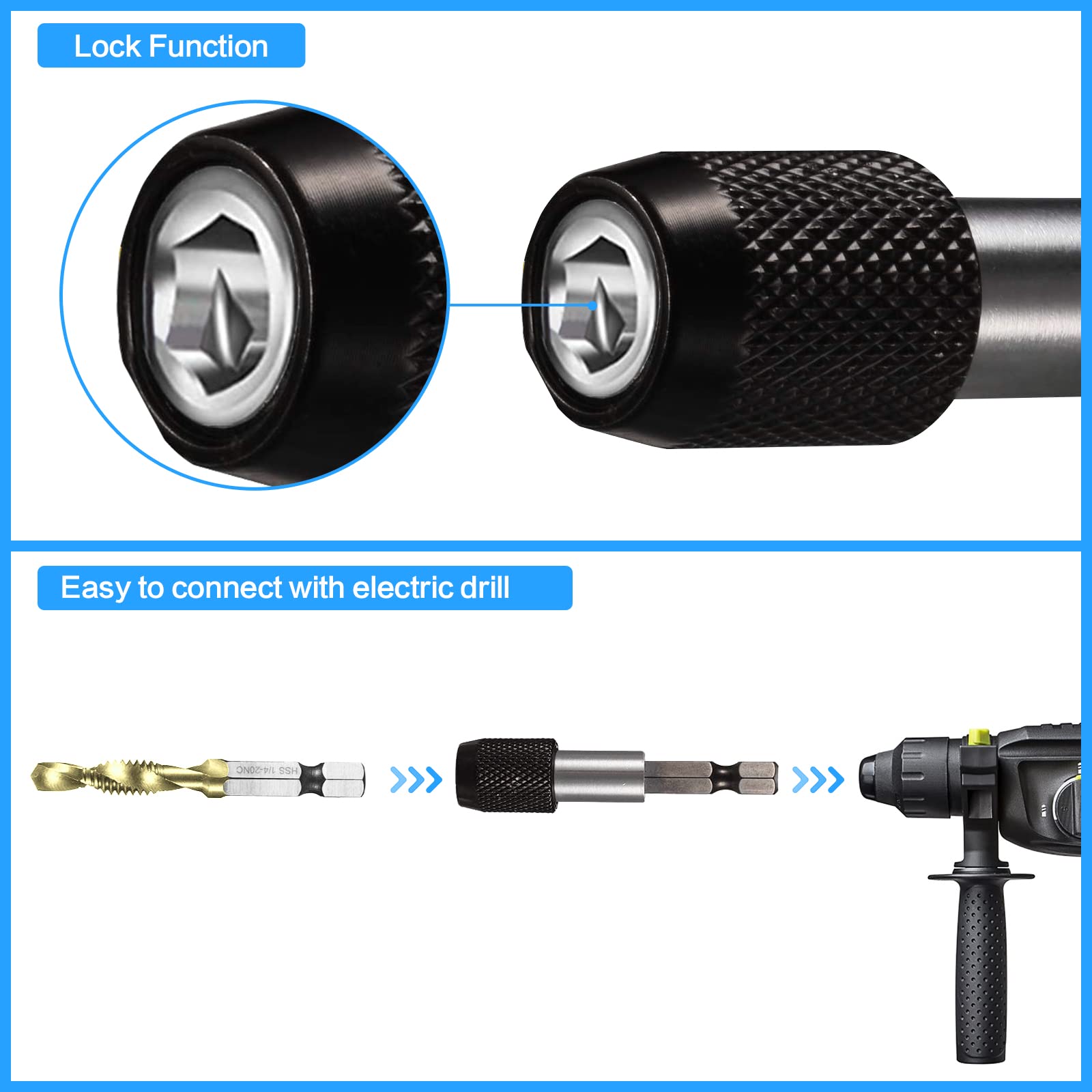 Snapklik.com : Combination Drill & Tap Bit Set, 6 Pc SAE (6-32NC 1/4 ...