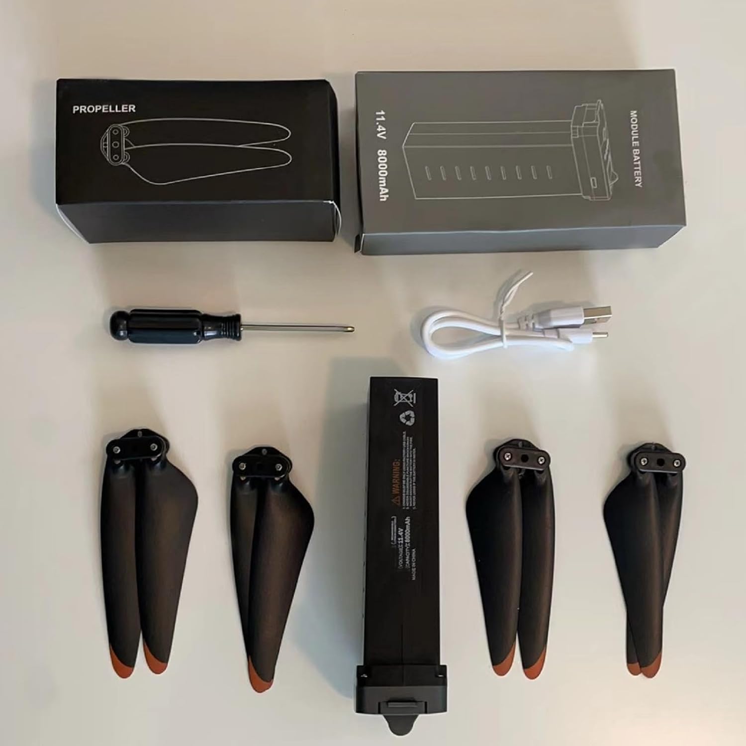 Amazon.com: AEL2 Pro Drone Battery and Propellers Accessories Kits with ...