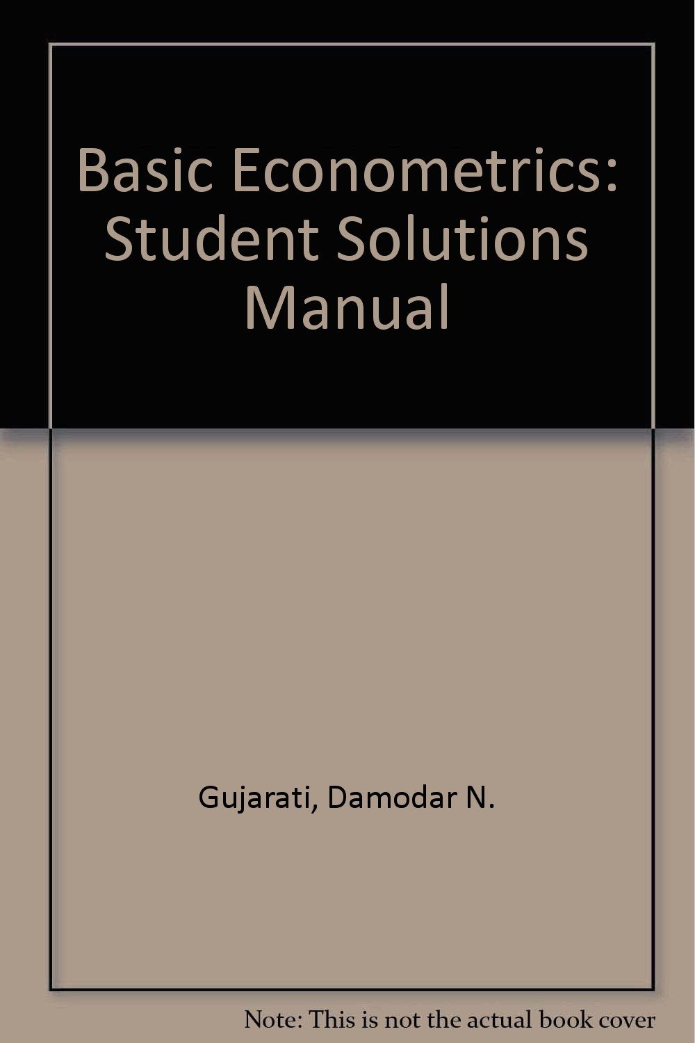 Buy Basic Econometrics: Student Solutions Manual Book Online at Low Prices in India | Basic ...