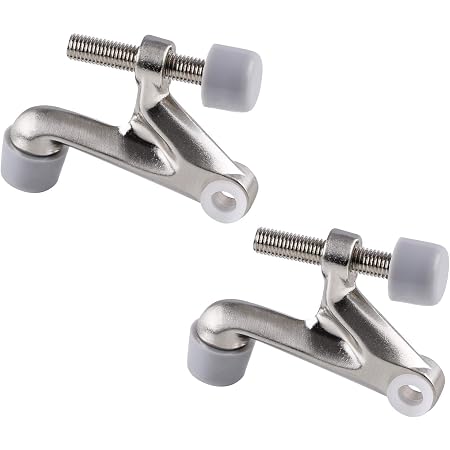Amazon.com: HOMOTEK 8 Pack Hinge Pin Satin Nickel Door Stopper ...