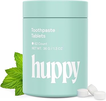 Amazon.com: HUPPY Toothpaste Tablets, Nano Hydroxyapatite - Natural ...