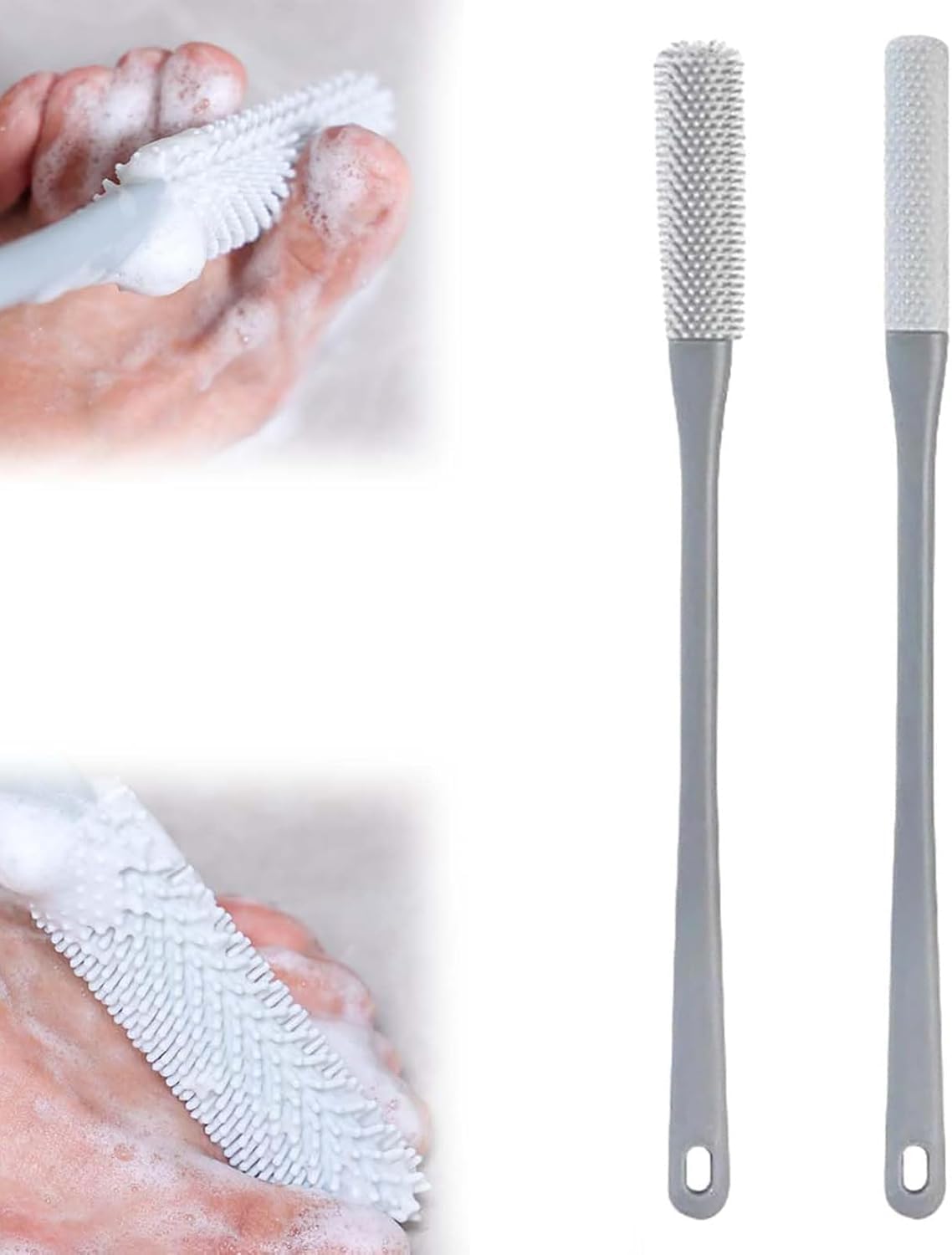 Amazon.com: RLRY Toe Cleaning Brush, Foot Scrubber with 15.7" Long ...