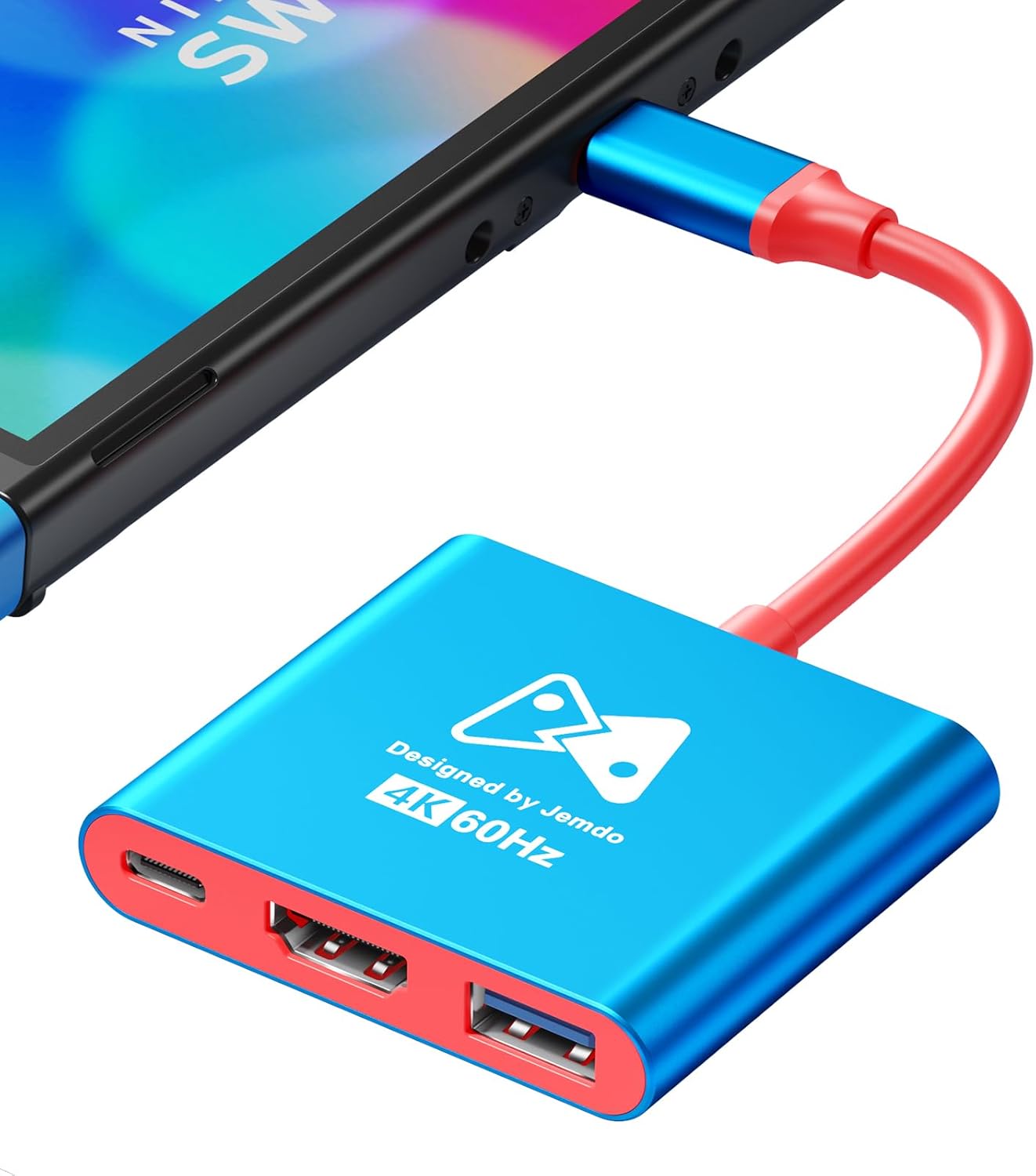 Amazon.com: JEMDO Portable Dock Adapter for Switch, Travel Docking Station for TV with 4K@60Hz ...