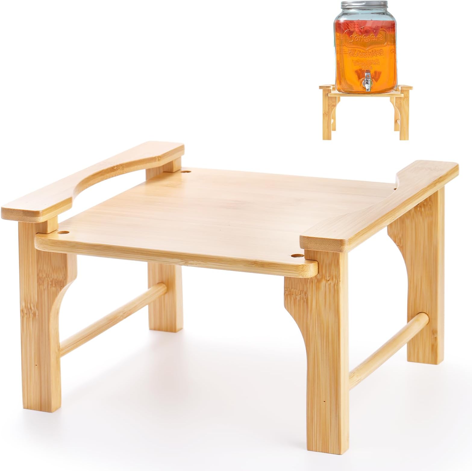 Amazon.com | Tebery Natural Bamboo Drink Beverage Dispenser Stand ...