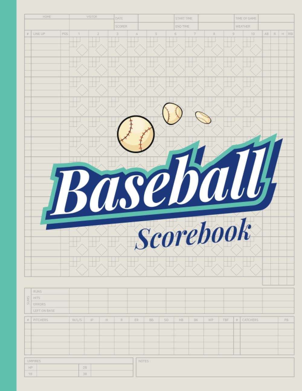 Baseball Scorebook: Baseball Score Keeping Book, Baseball Stats Book ...