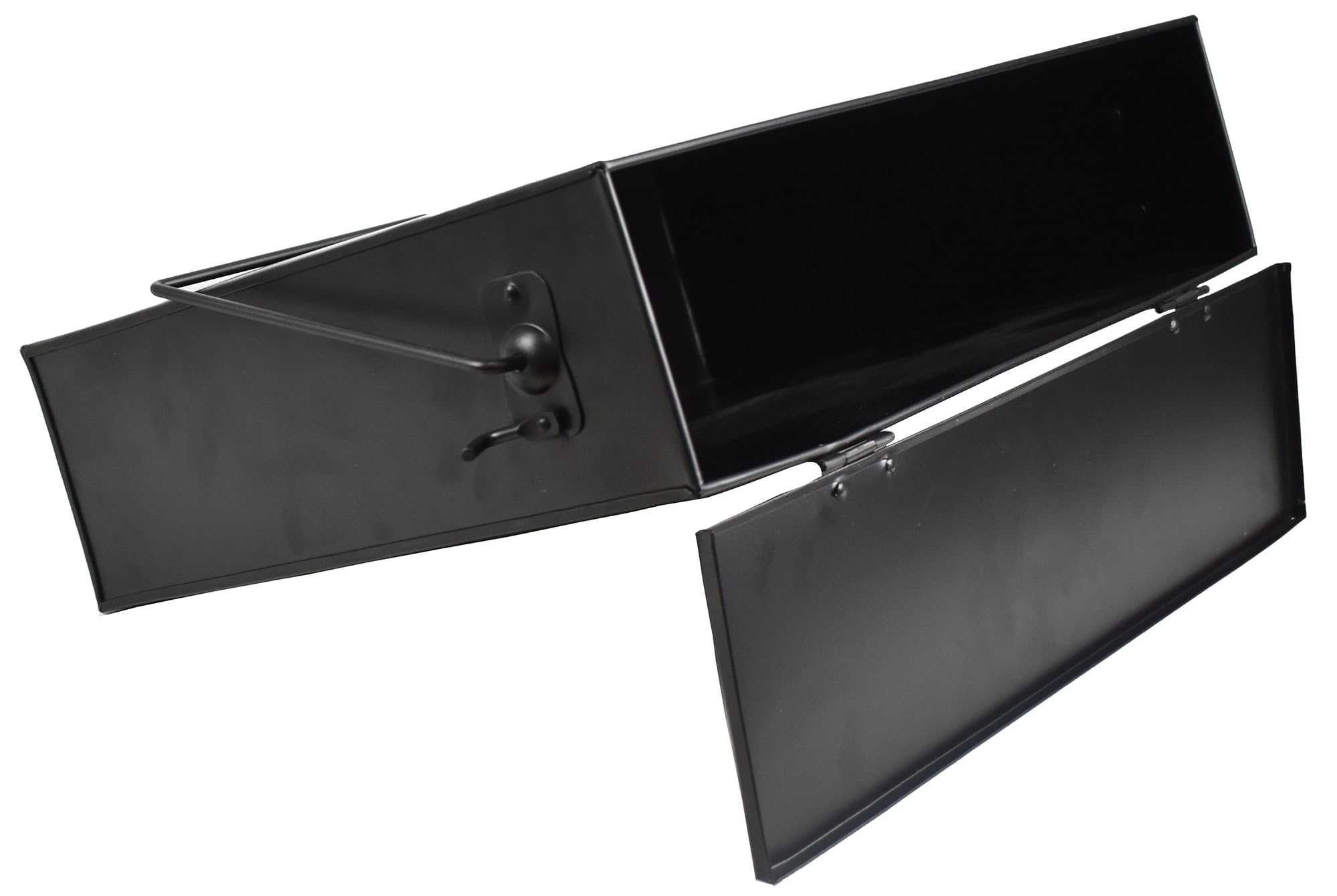 Fire Bin Srendi® Black Ash Carrier Galvanised Metal Hot Tidy Box Ash Box