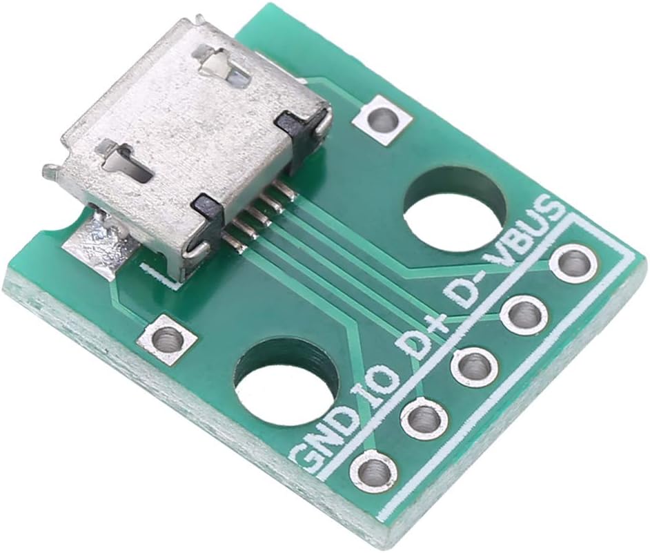 Amazon.com: Keenso Micro USB to DIP Adapter Board, Micro USB Breakout ...