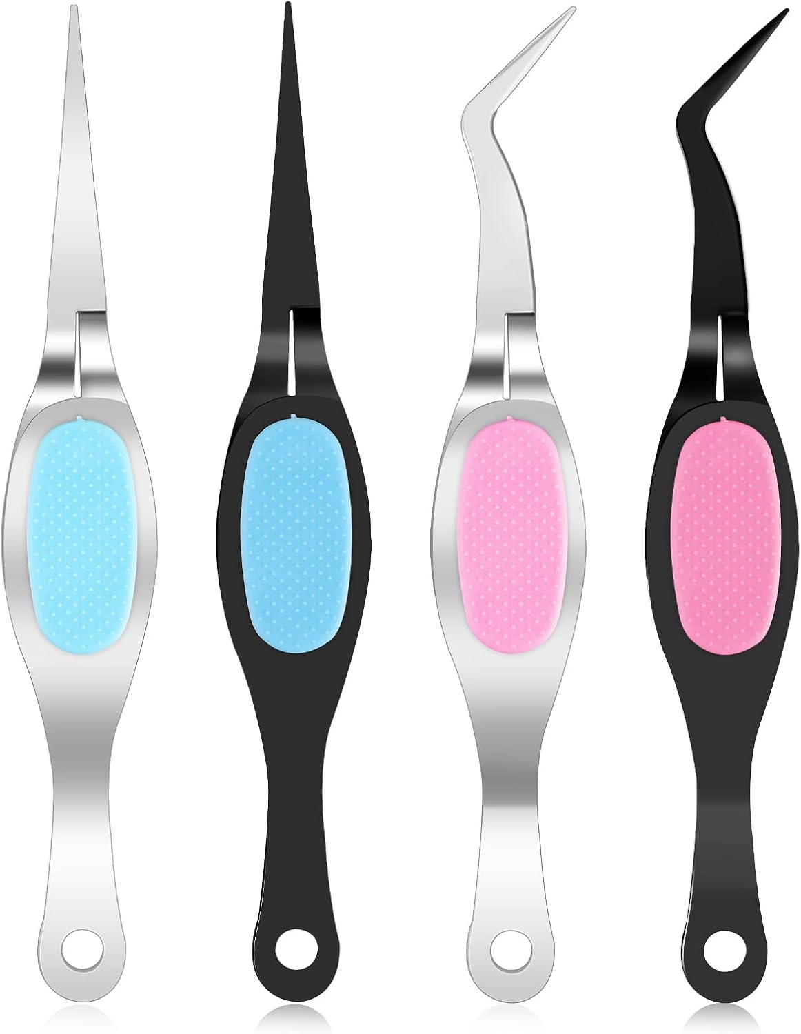 Amazon.com : Tyqour 4Pcs Reverse Craft Tweezers Precision, Needle Nose ...