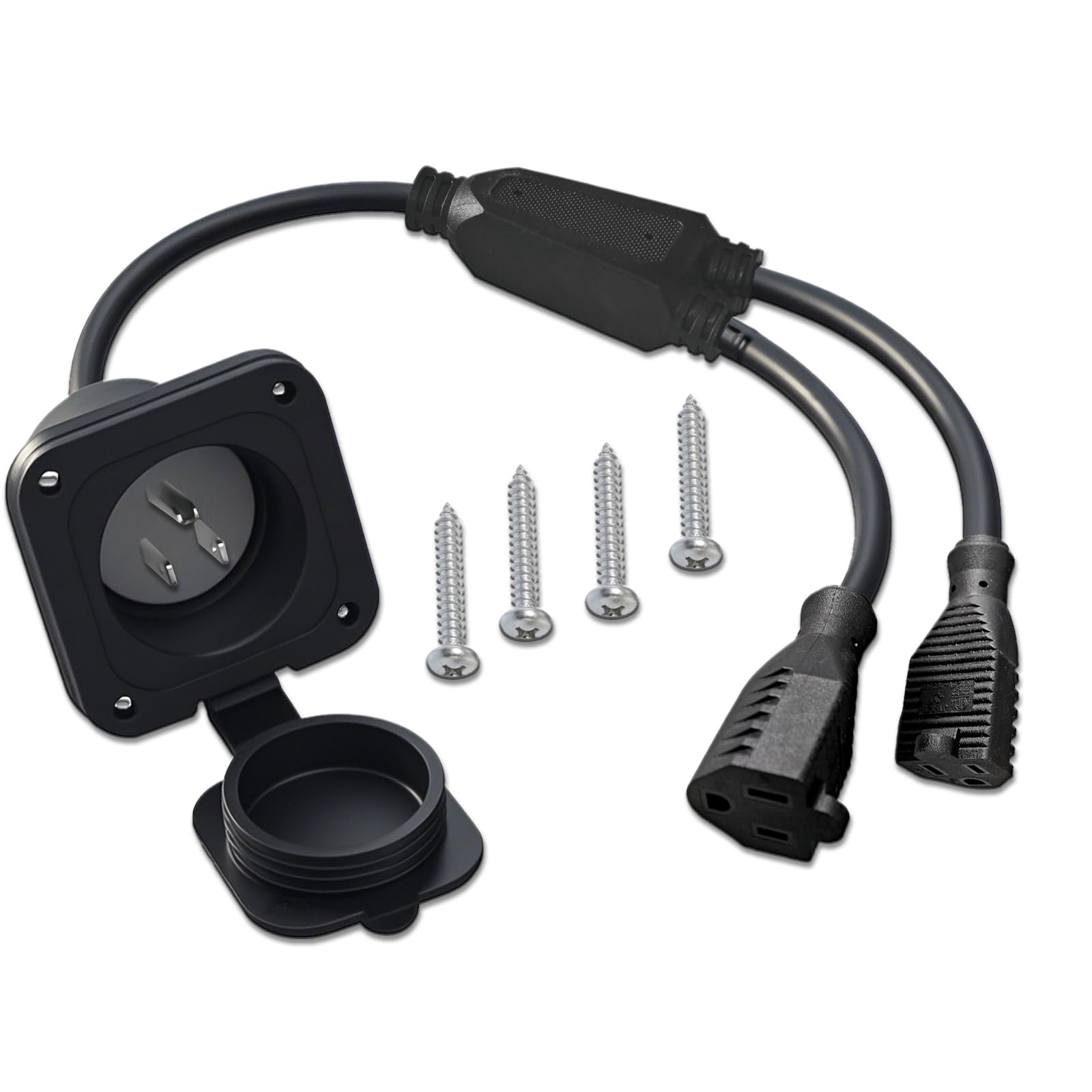 Amazon.com: savone 15 Amp AC Power Inlet Port Plug with Integrated Dual ...