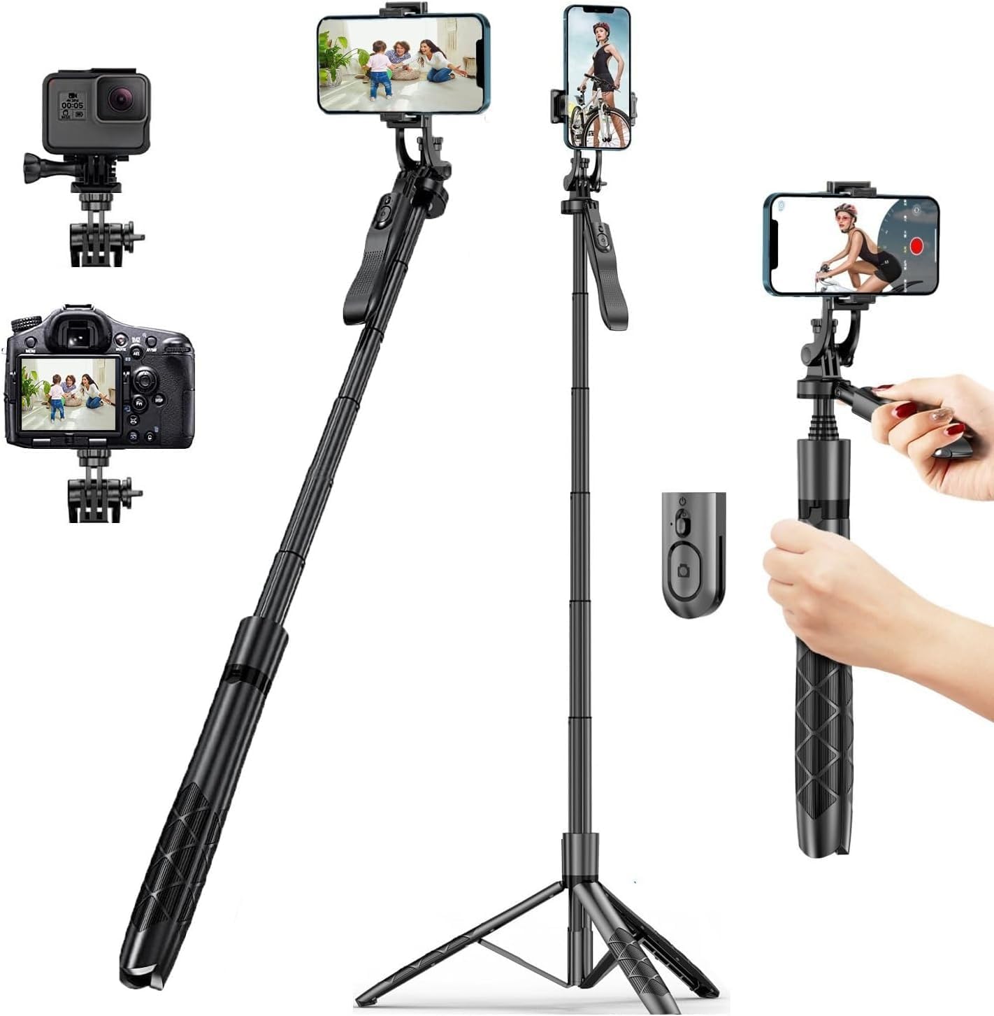 ZOBAK Elfie Stick Tripod 61" All in One Extendable Mobile Selfie Stick ...