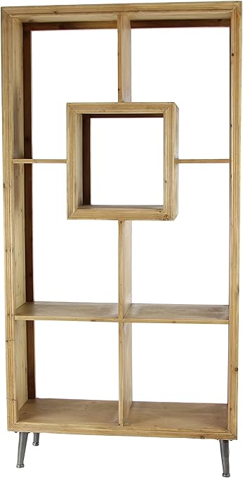 Amazon.com: Deco 79 Shelf, Natural Brown, Black : Home & Kitchen