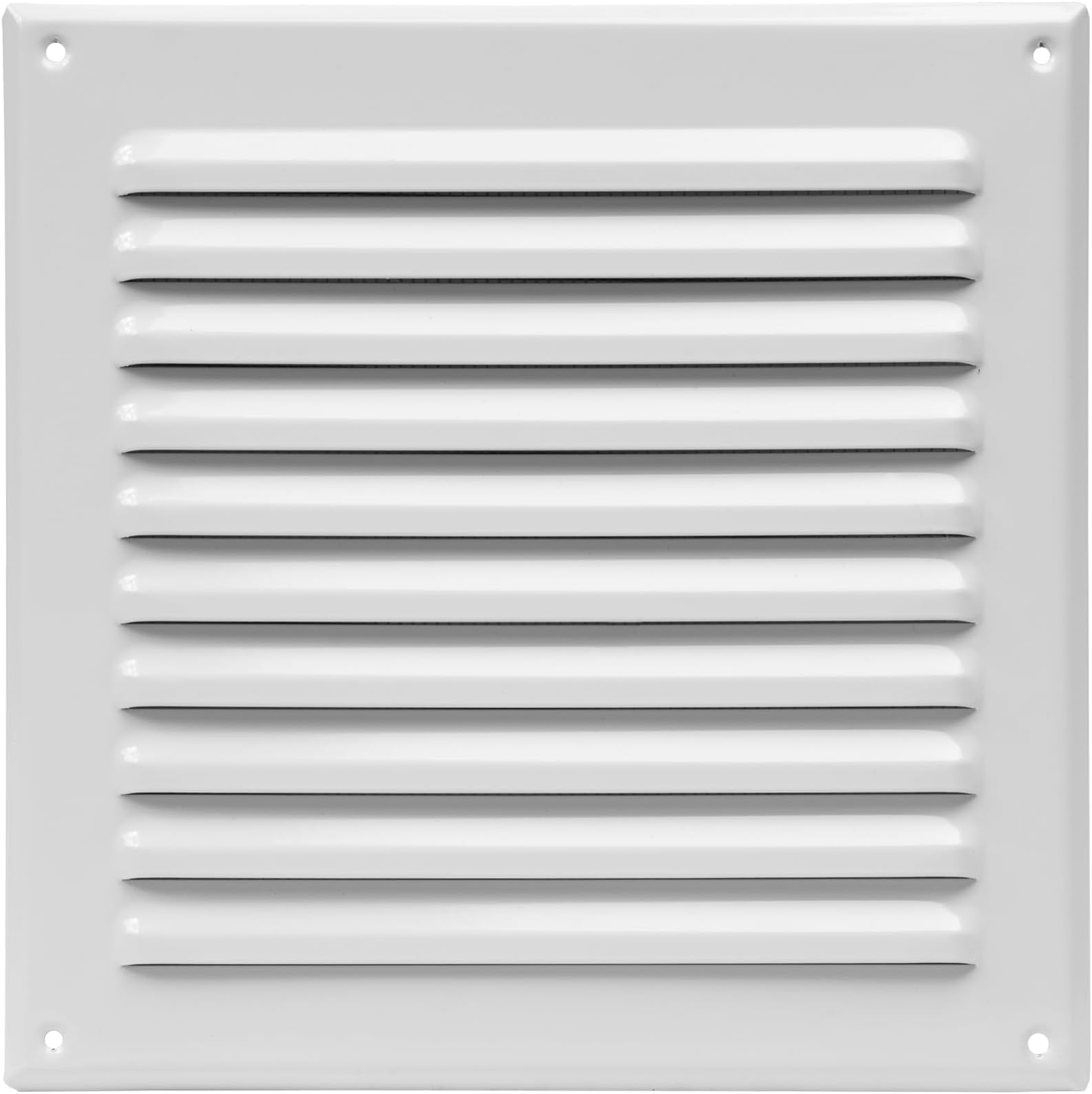 HVAC OV 6" x 6" Inch (Grille Dimensions) White Stainless Steel Square ...