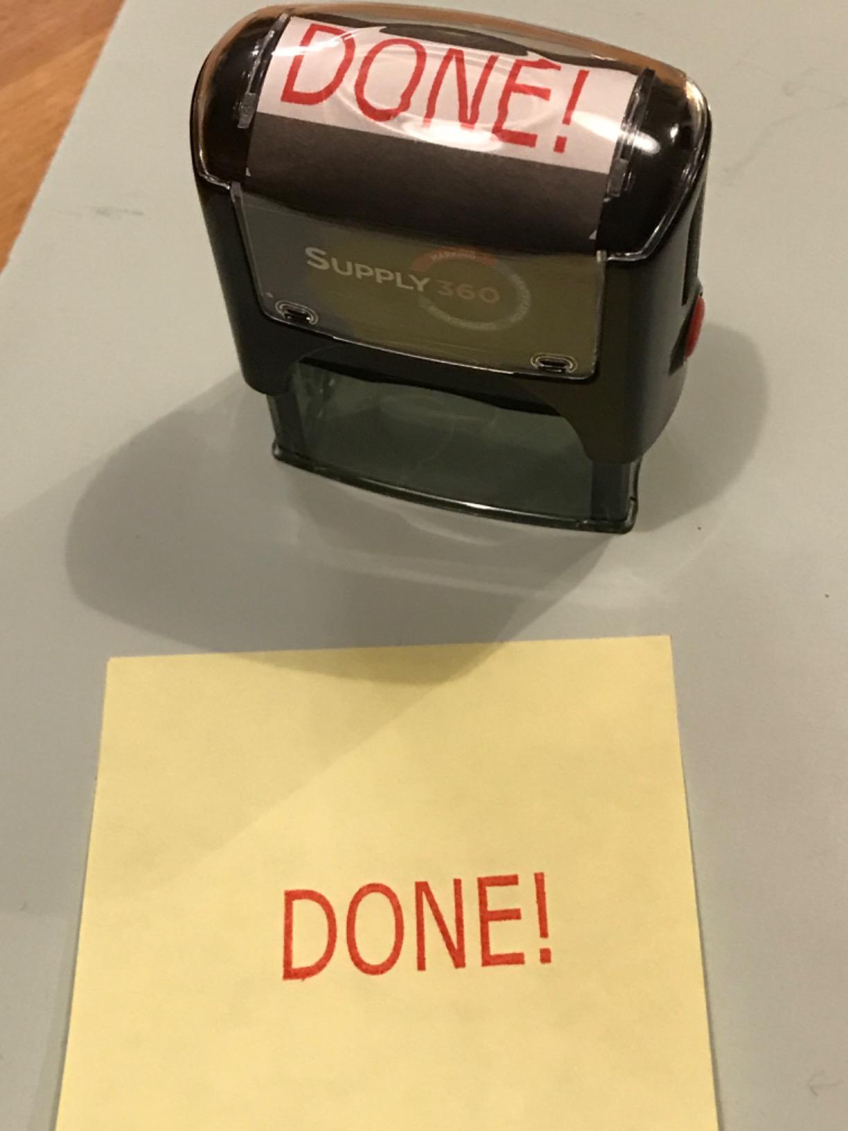 Amazon.com : Custom Self Inking Rubber Stamp - 1 Line (RED) : Office ...