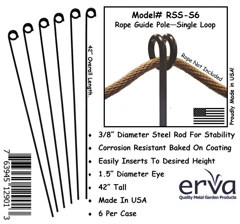 Snapklik.com : 42" Inch, Single Rope Poles/Stakes For Creating A Rope ...