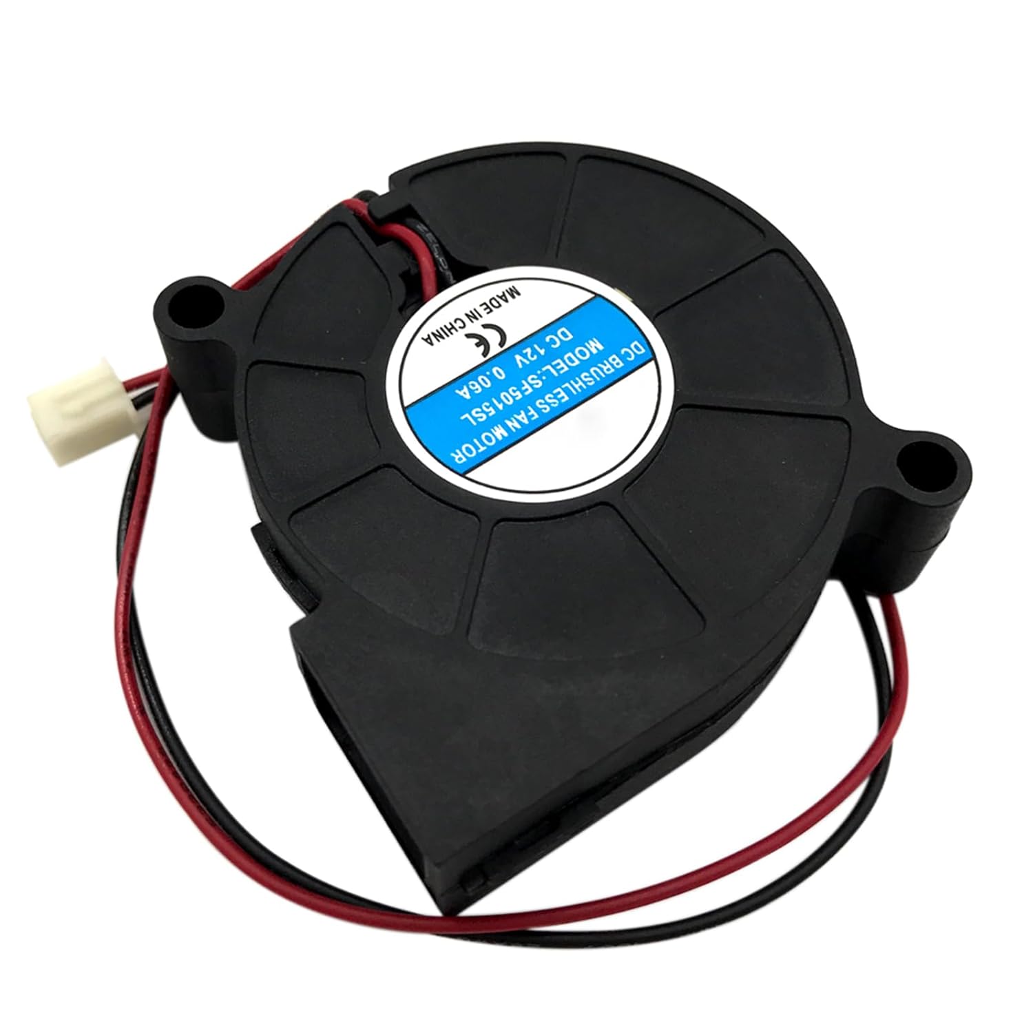 Amazon.com: 50mm 5015 Blower Fan 12V 0.06A, 3D Printer 12 Volt Fans Blower Turbine Turbo ...