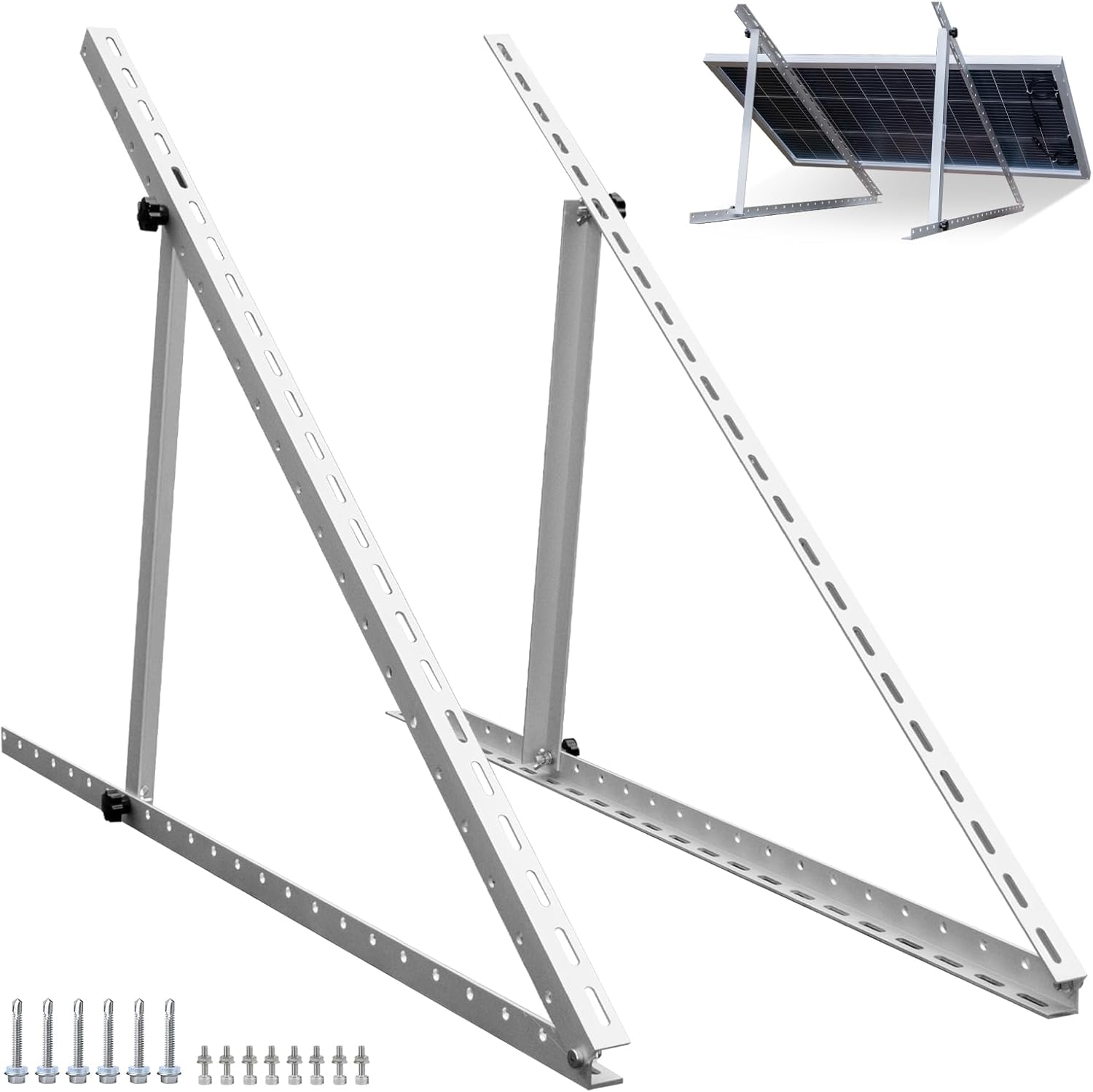 ECO-WORTHY 45" Adjustable Solar Panel Mount Brackets Kit,with Foldable ...