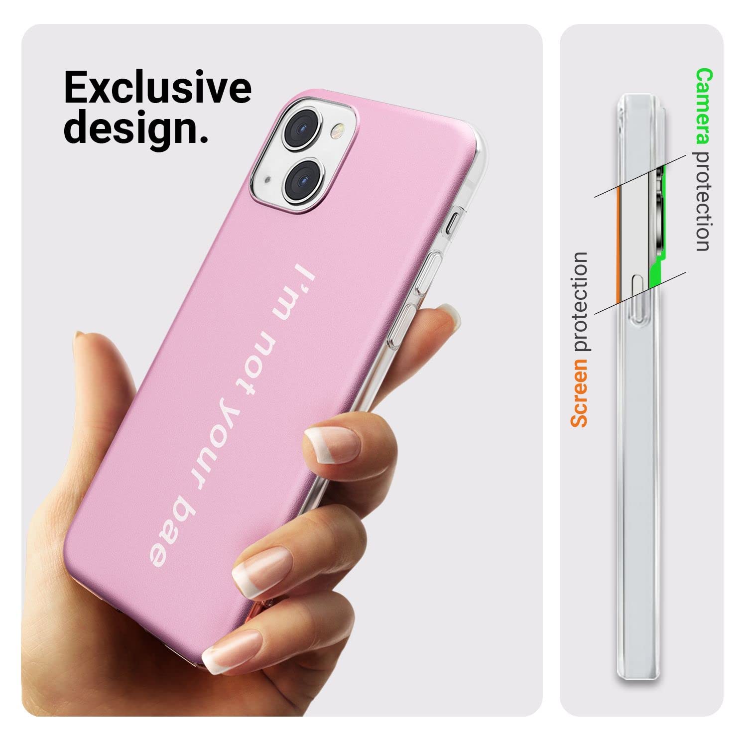 Short Bae Quotes I'm Not Your Bae Slim Phone Case For IPhone 13 Mini