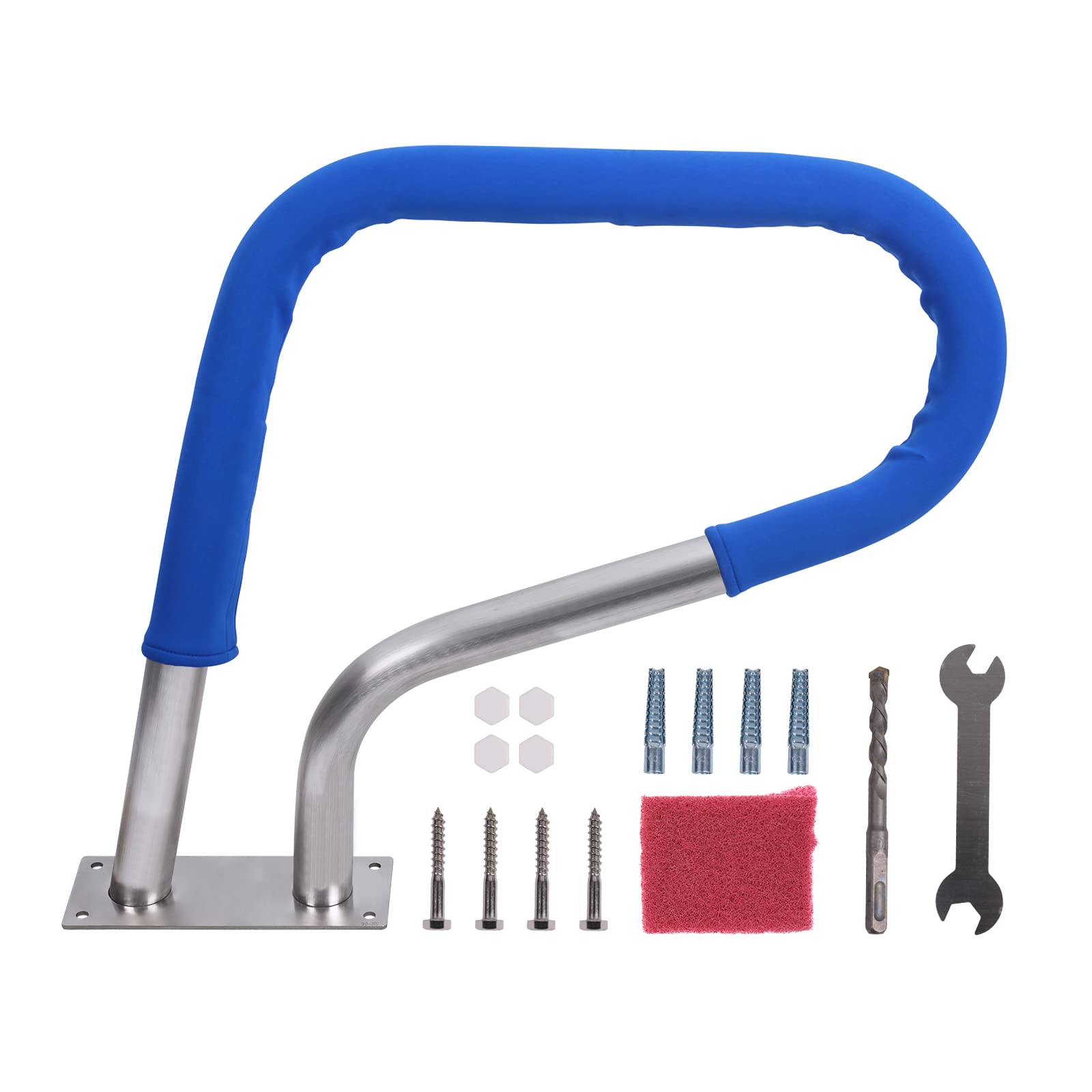 Snapklik.com : MERXENG Pool Handrail 30"x22" Swimming Pool Stair Rail ...