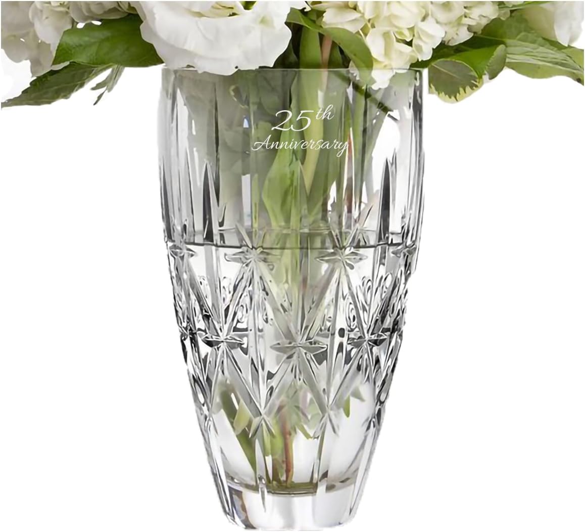 Amazon.com: Personalized Glass Flower Vase Table Centerpiece for ...