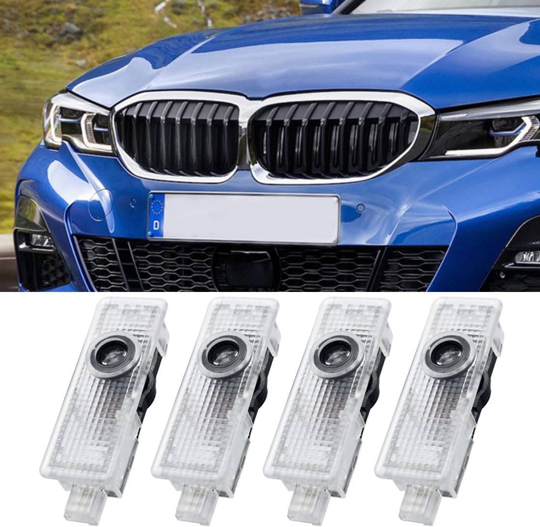 Amazon.com: 4 Pack Car Door Lights Logo Projector, Upgrade HD Welcome ...